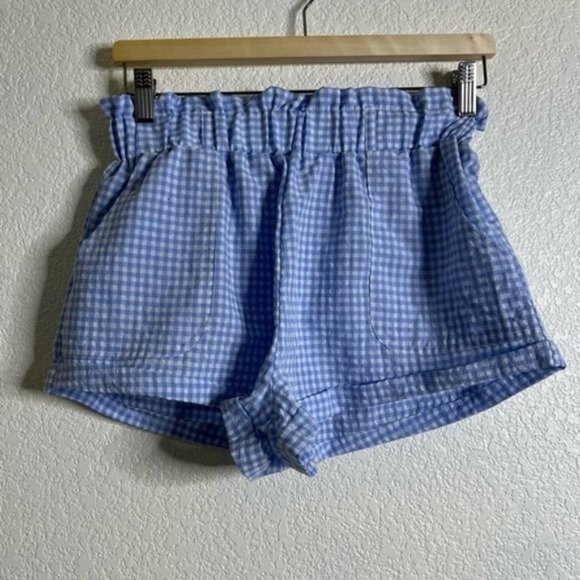 Shorts | Dizzy Lizzy Pocket Shorts Blue Gingham Medium New | Poshmark